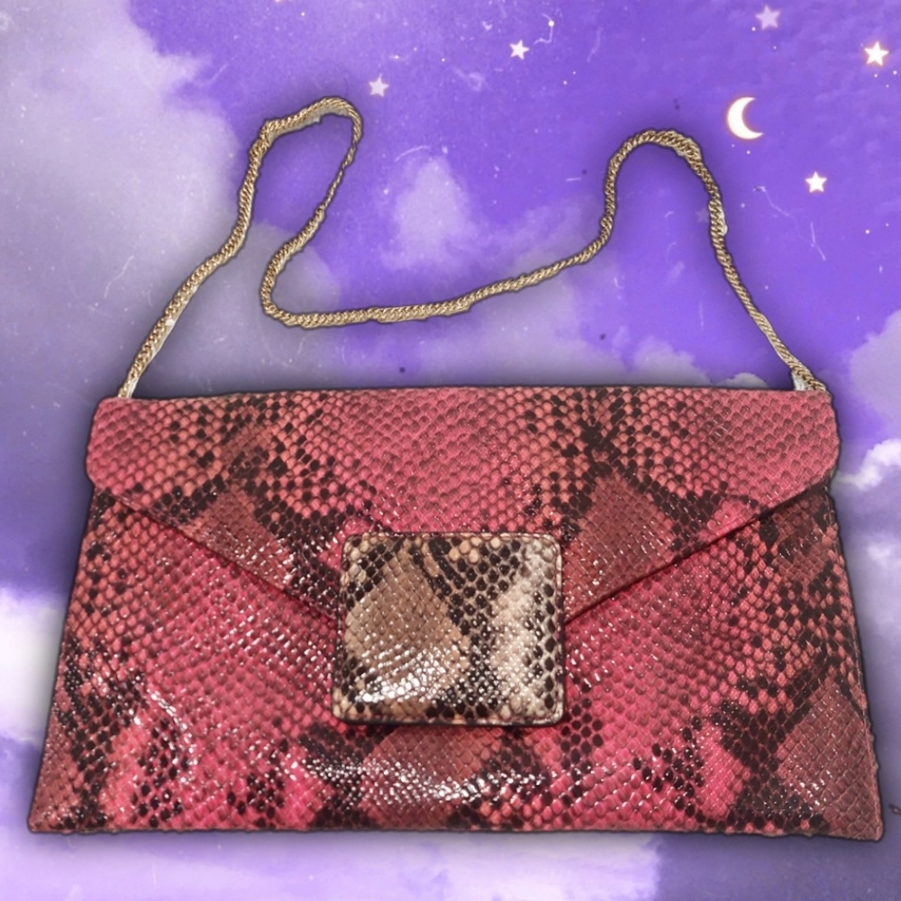 Y2k Danielle Nicole Snake Print Purse - Gem